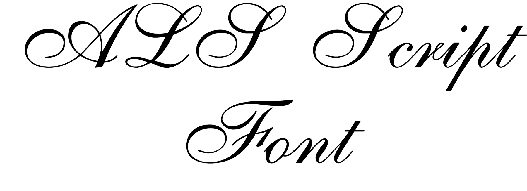 ALS Script Font - DafontStyle