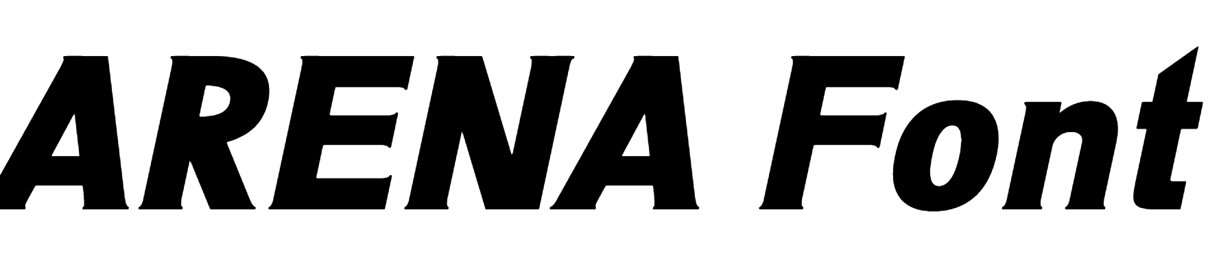 ARENA Font - Dafont Style