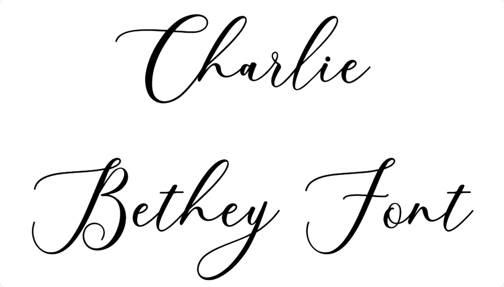Charlie Bethey Font - DafontStyle