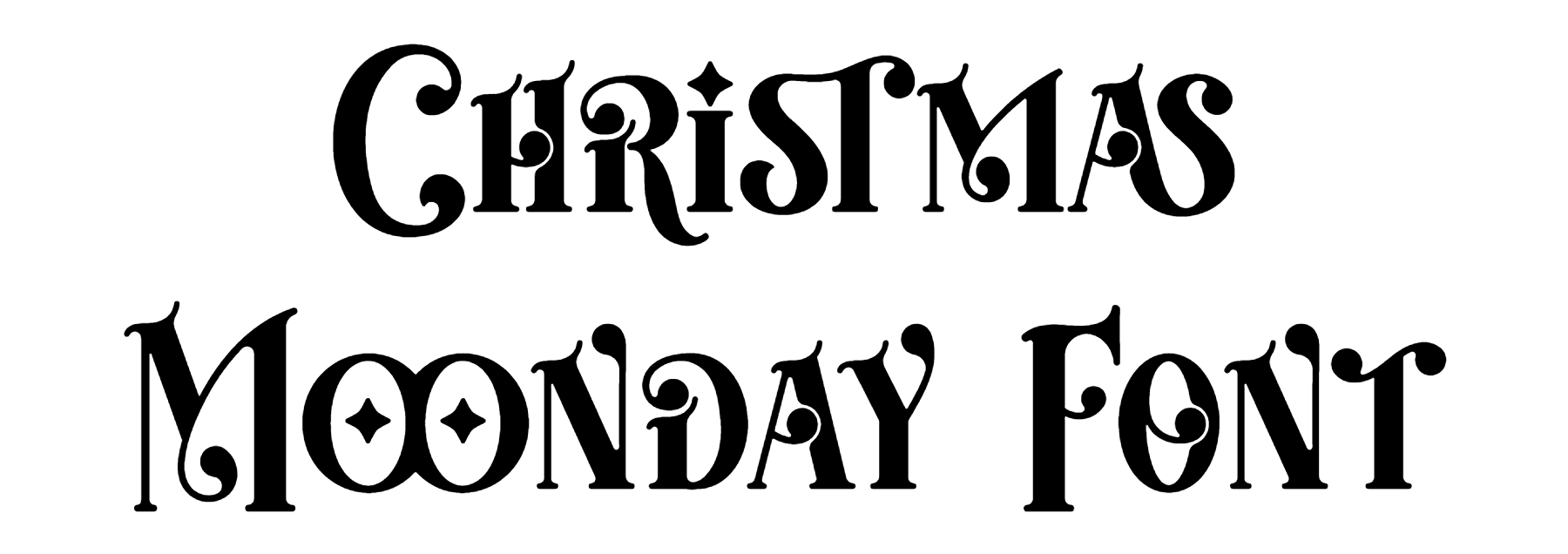 Christmas Moonday Font - Dafont Style