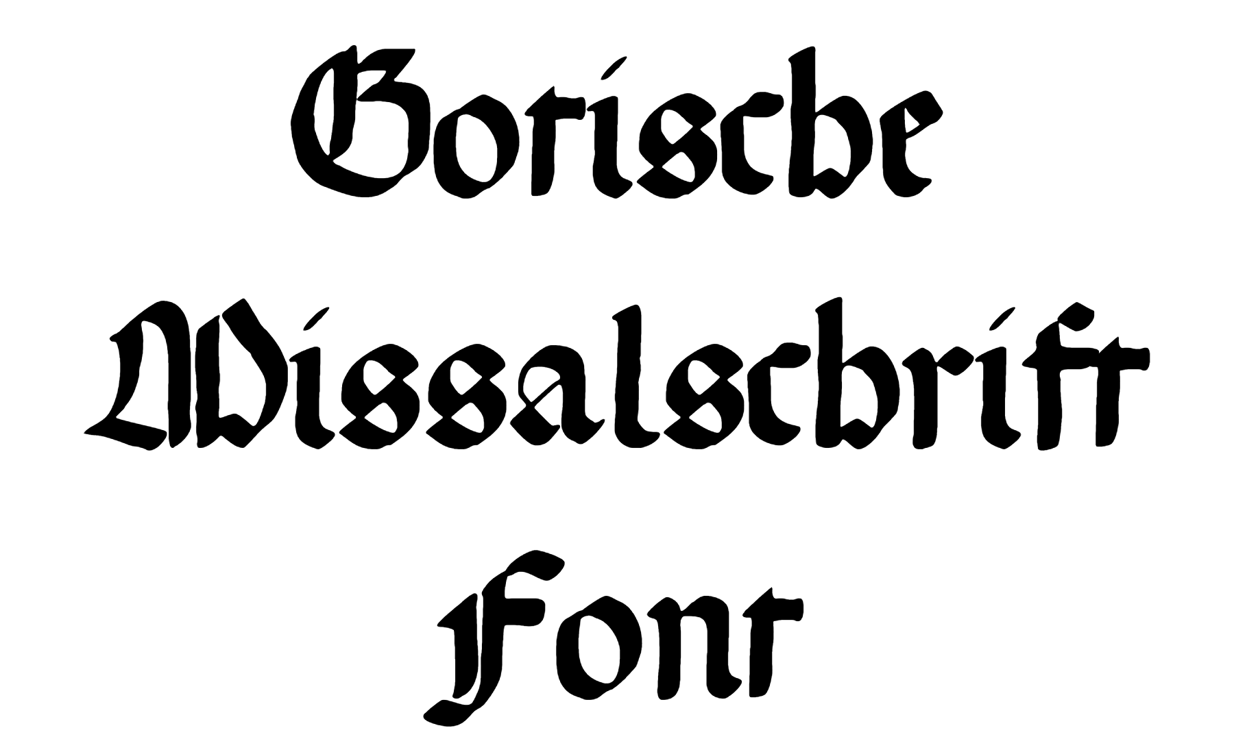 Gotische Missalschrift Font - Dafont Style