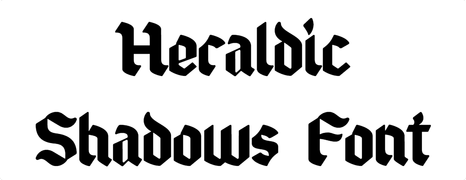 Heraldic Shadows Font - DafontStyle