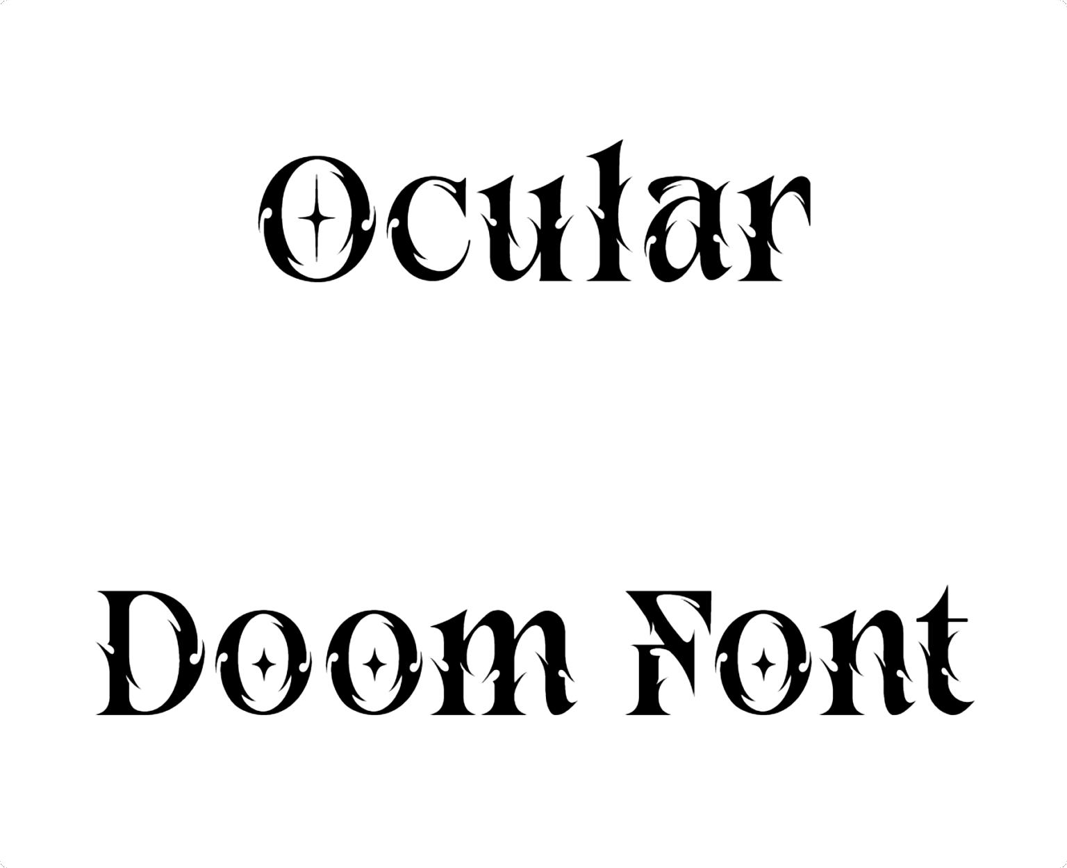 Ocular Doom Font - DafontStyle