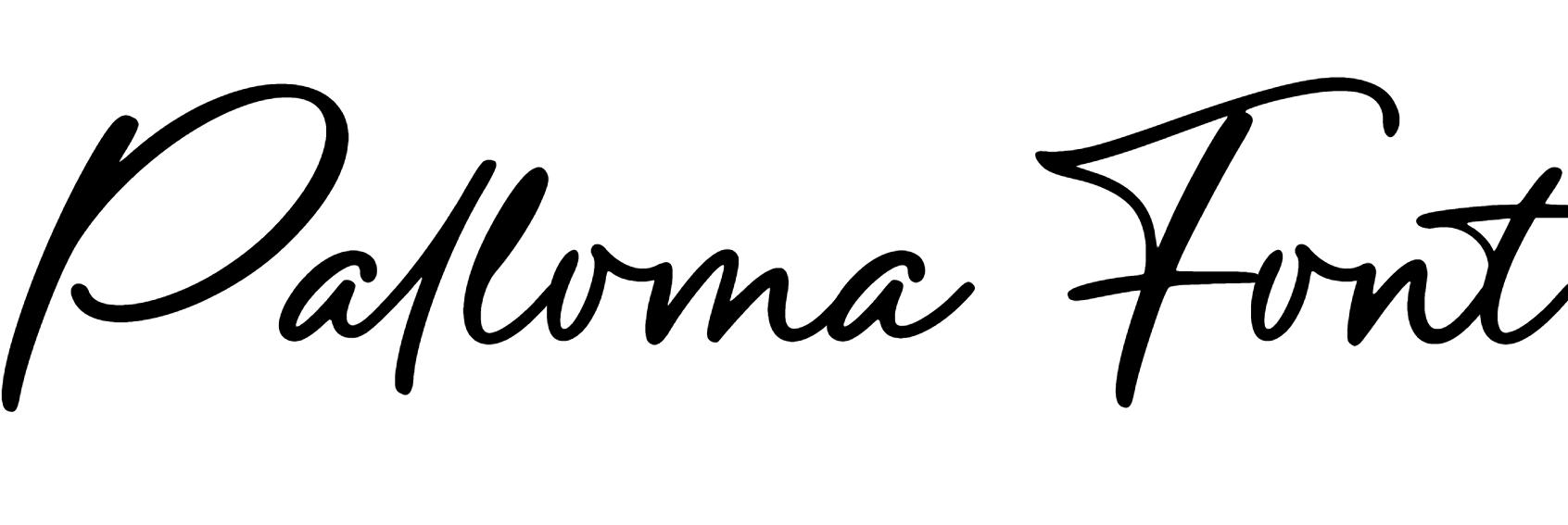 Palloma Script Font - DafontStyle