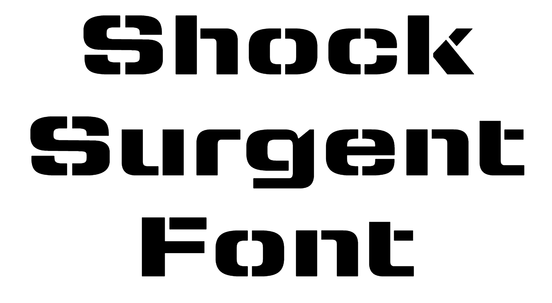Shock Surgent Font - DafontStyle