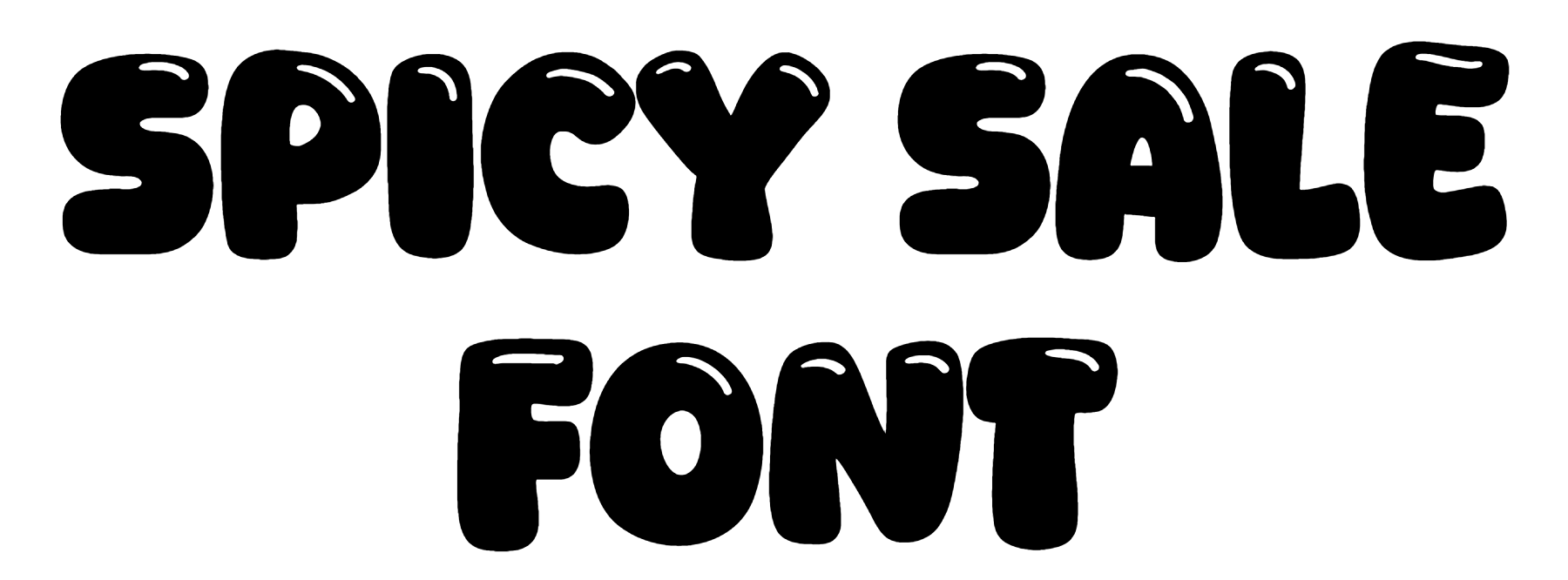 Spicy Sale Font - DafontStyle