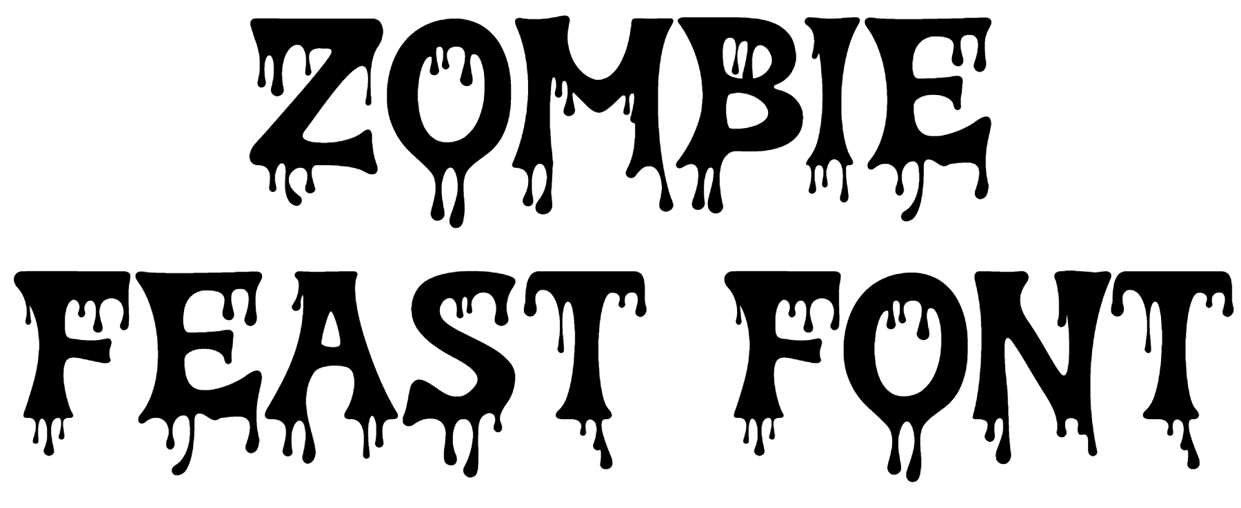 Zombie Feast Font - Dafont Style