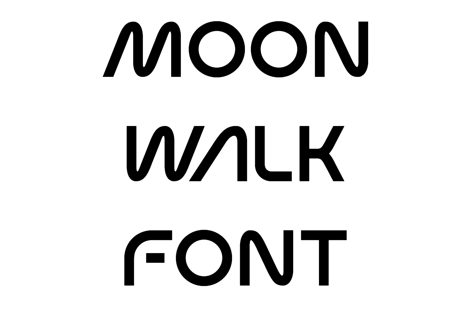 Moon Walk Font - DafontStyle