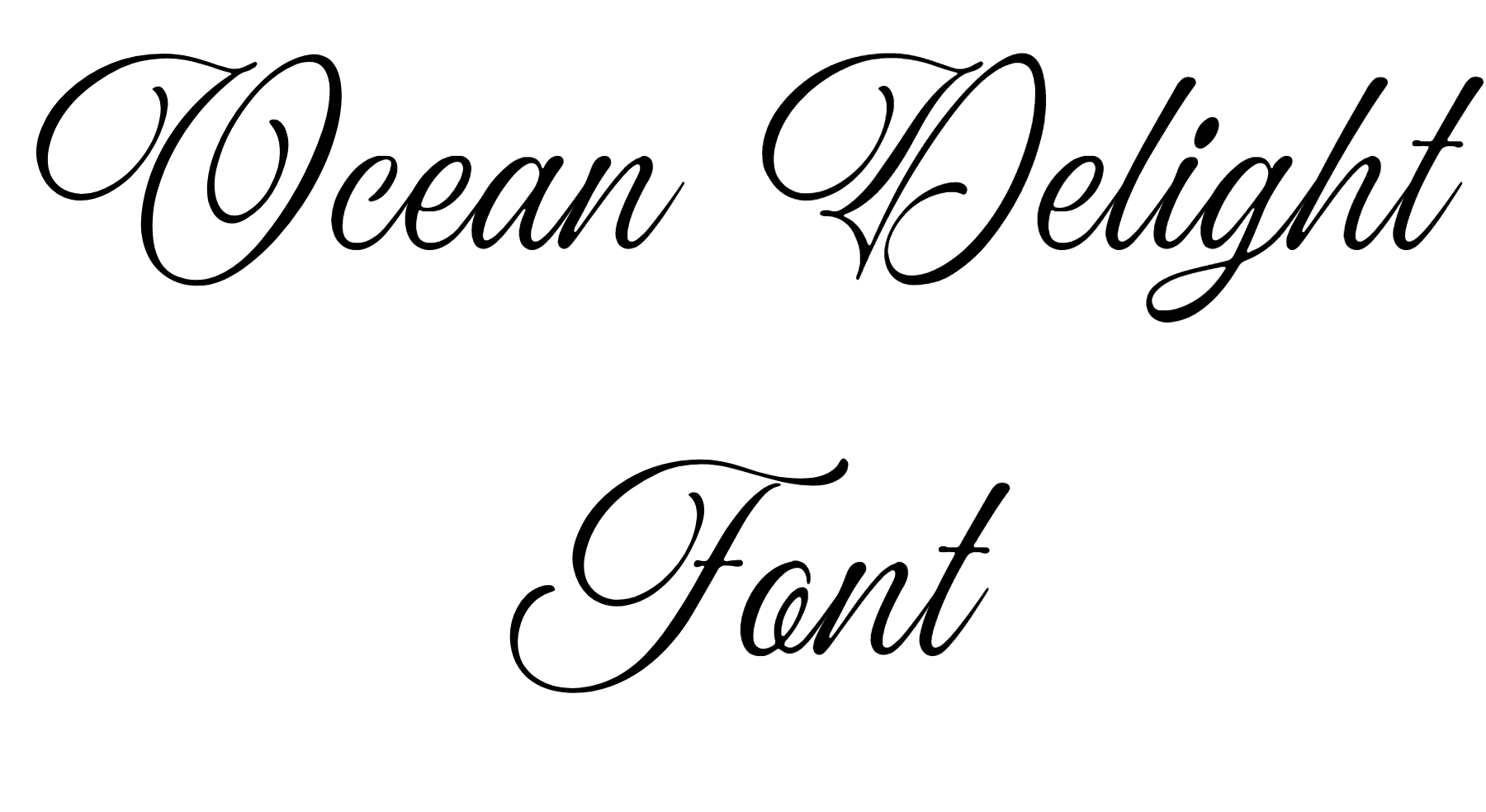 Ocean Delight Font - DafontStyle