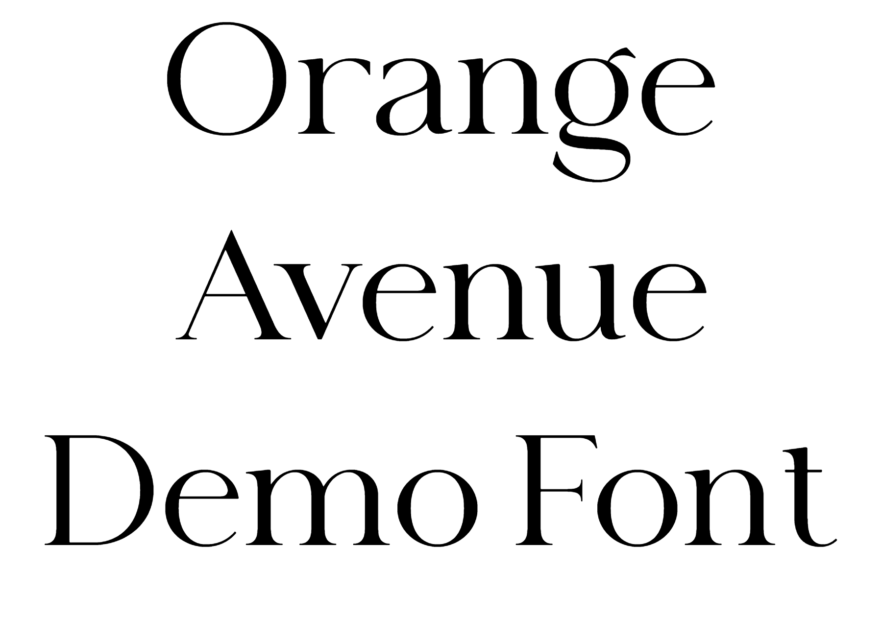 Orange Avenue Demo Font - DafontStyle