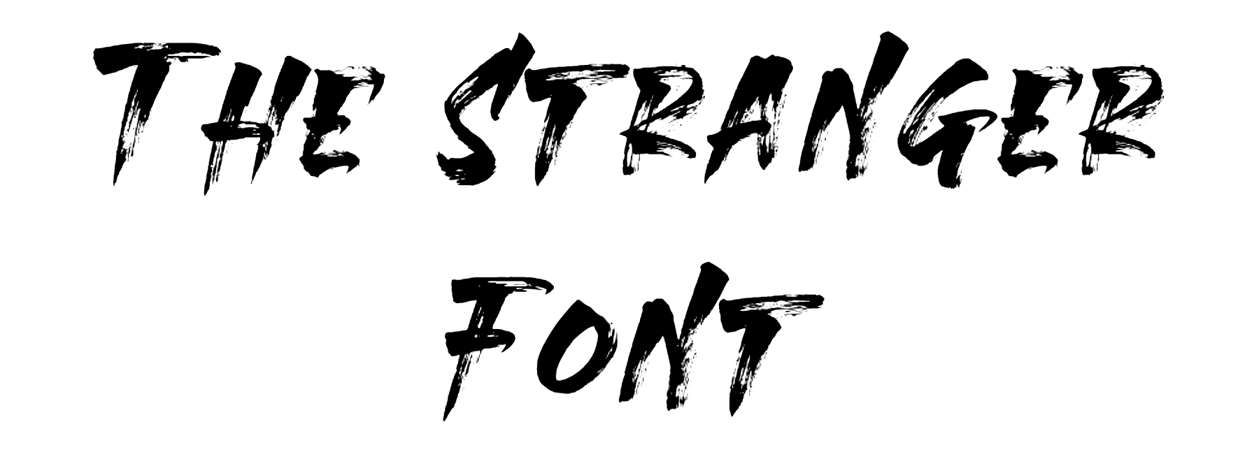 The Stranger Font - DafontStyle