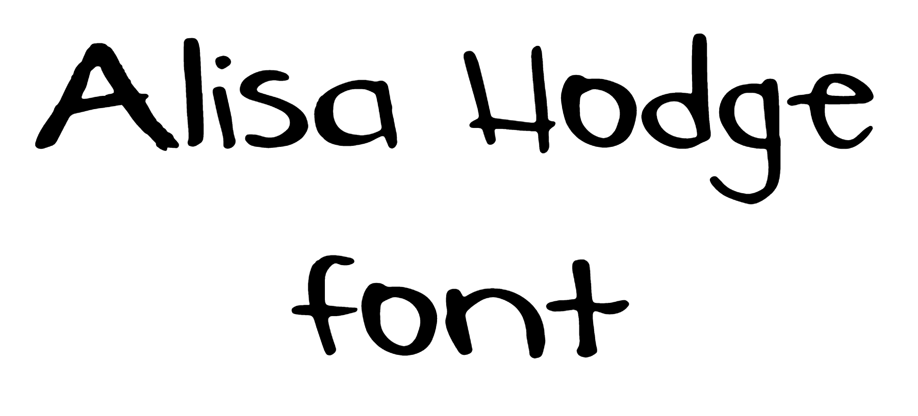 Chocolate and Vanilla font