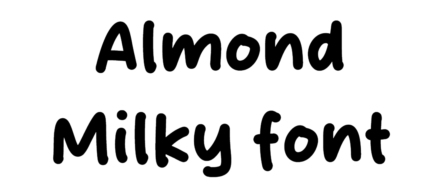 Almond Milky font | dafont style