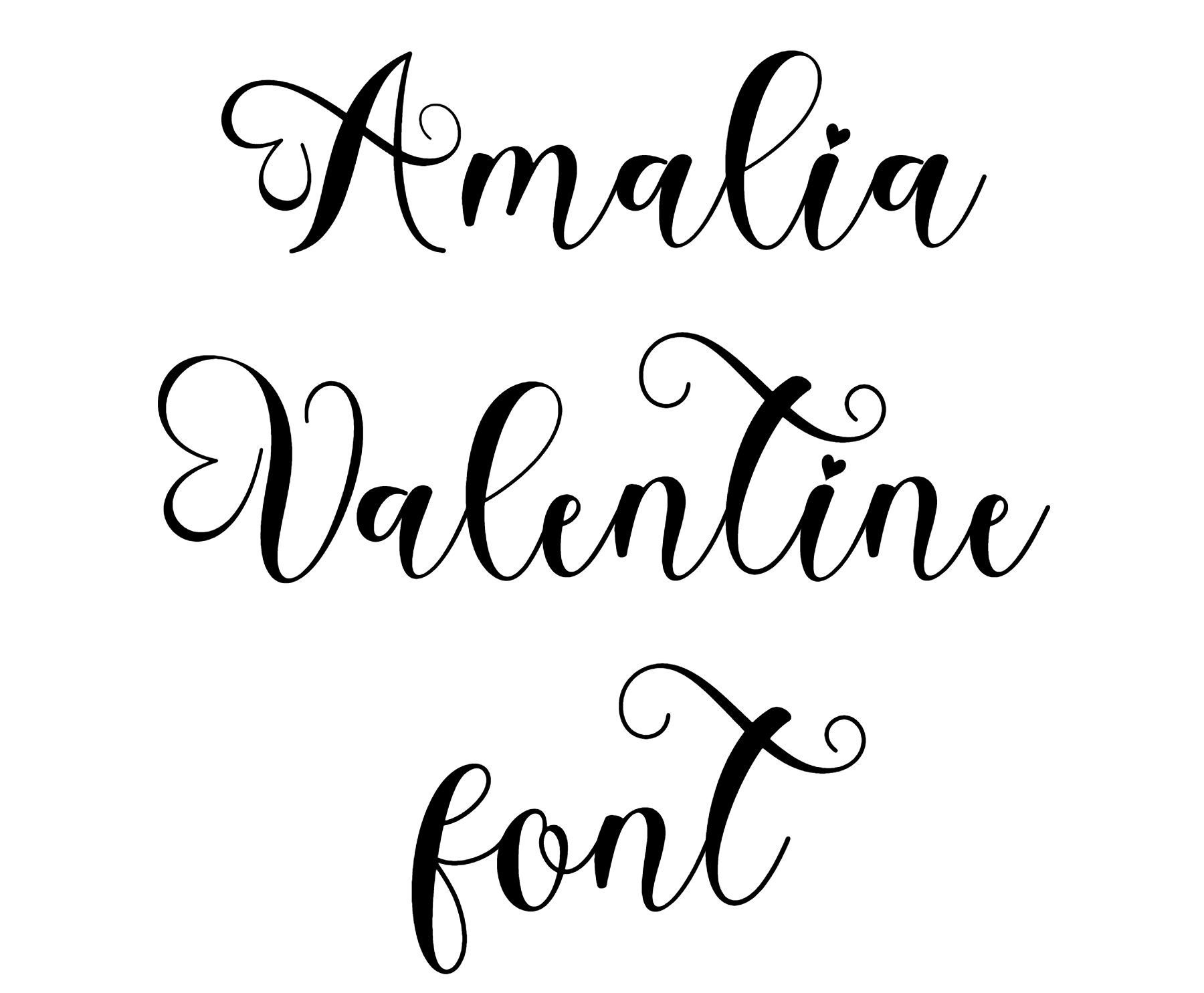 Amalia Valentine font | dafont style