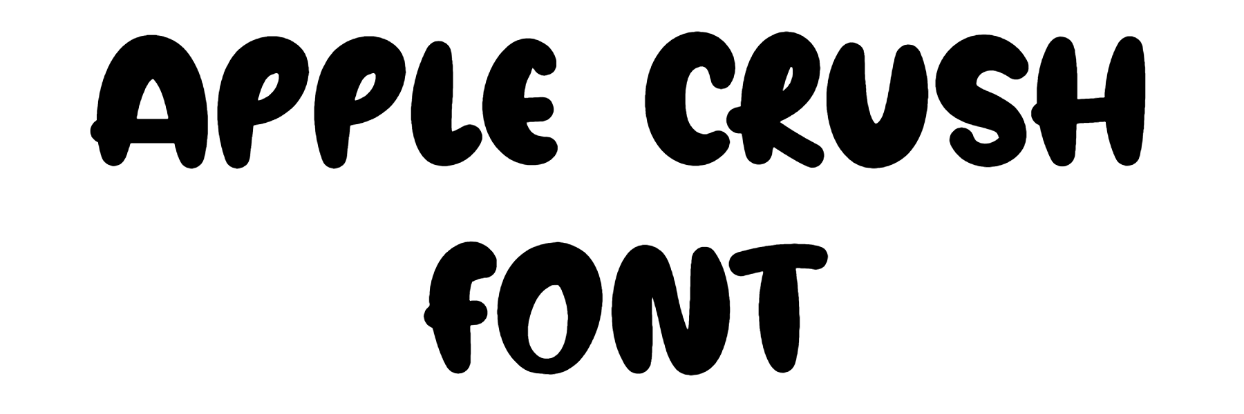Apple Crush font | dafont style
