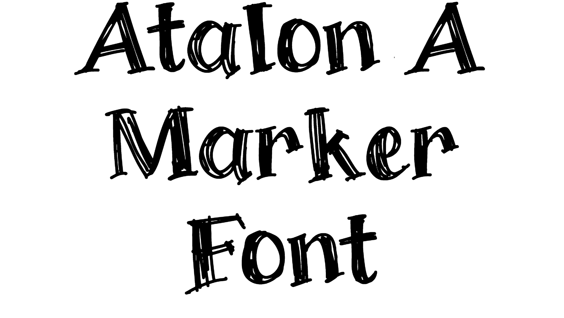 Atalon A Marker Font - DafontStyle
