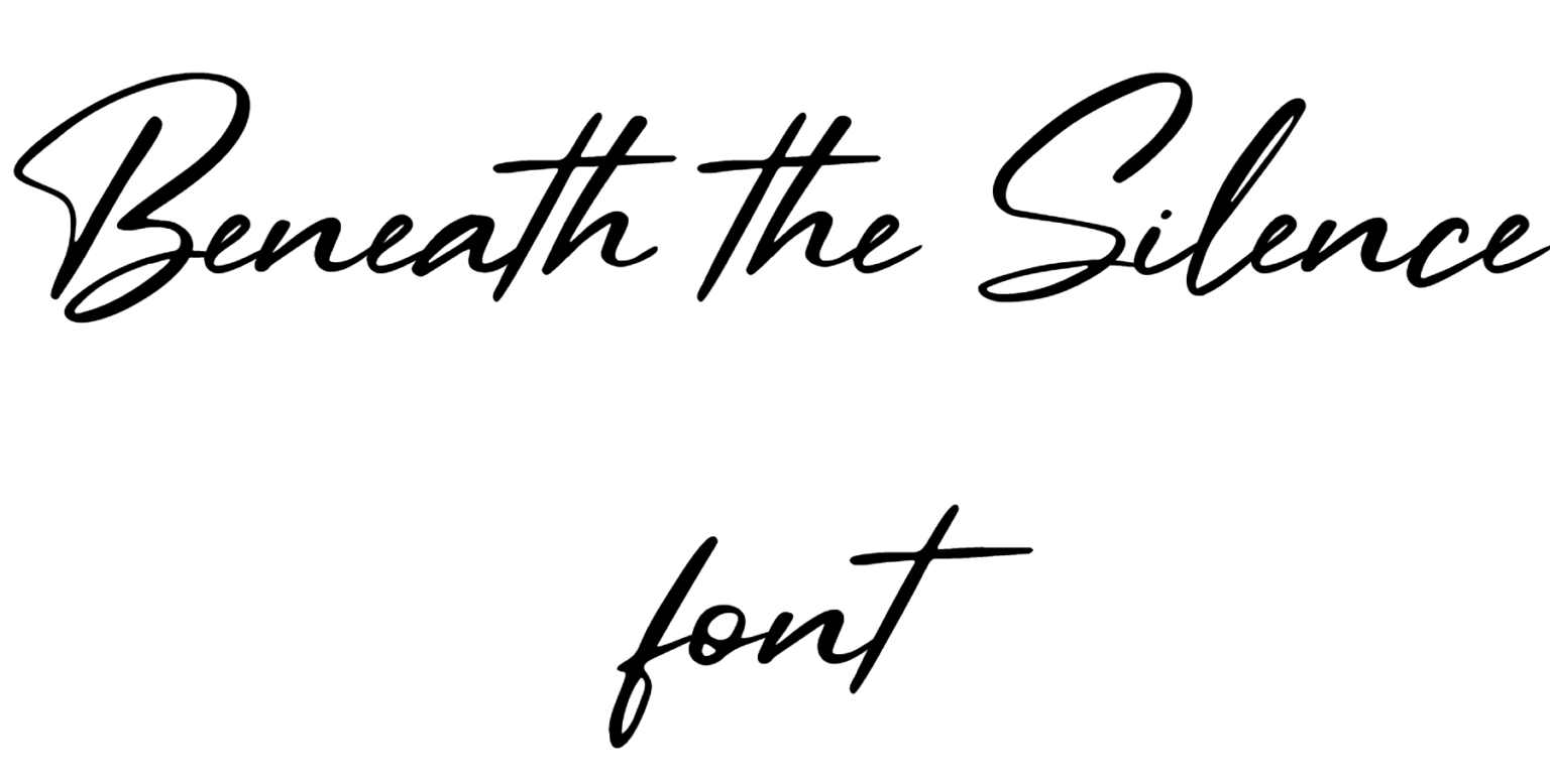 Beneath the Silence font | dafont style