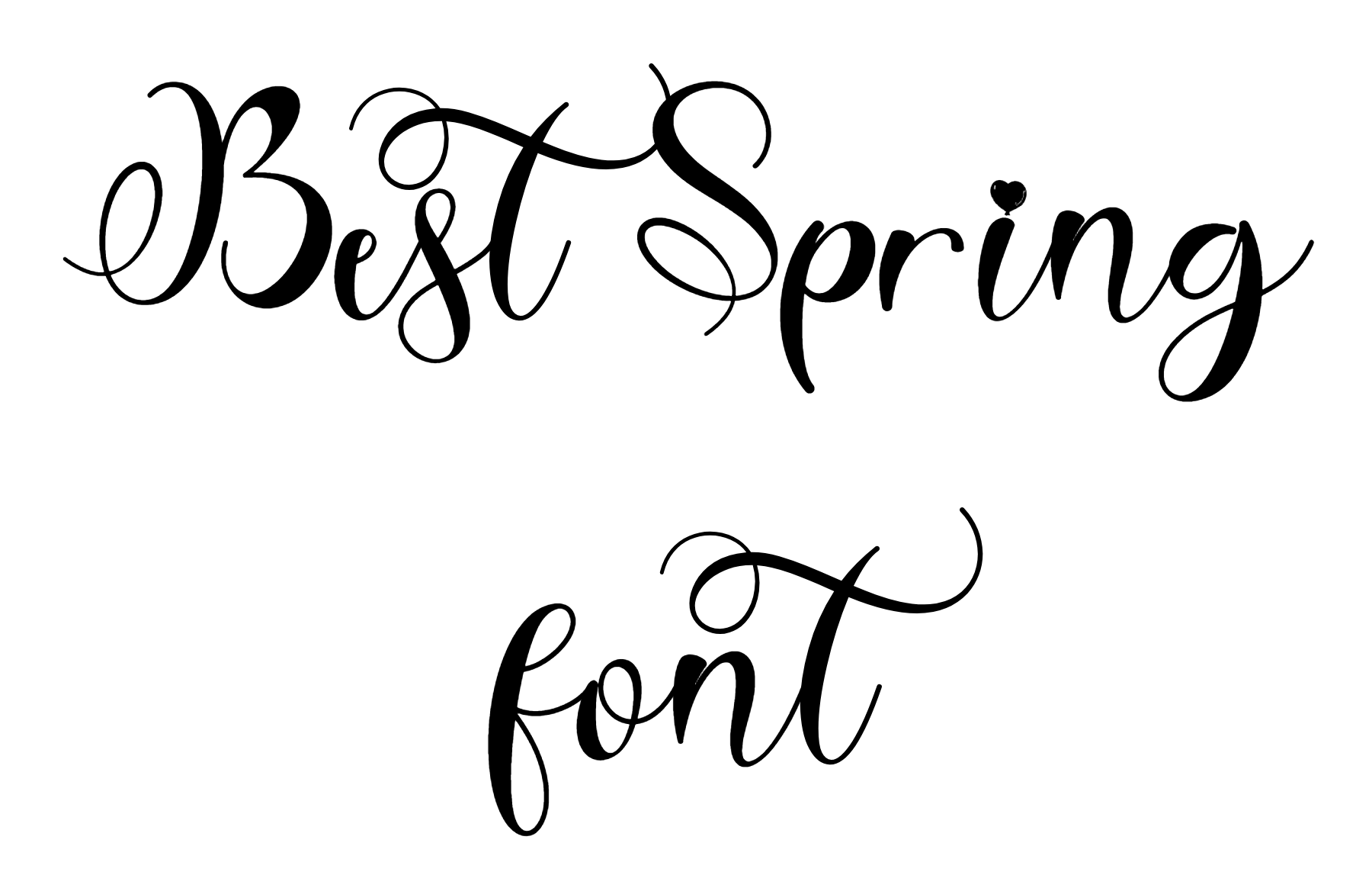 Best Spring font