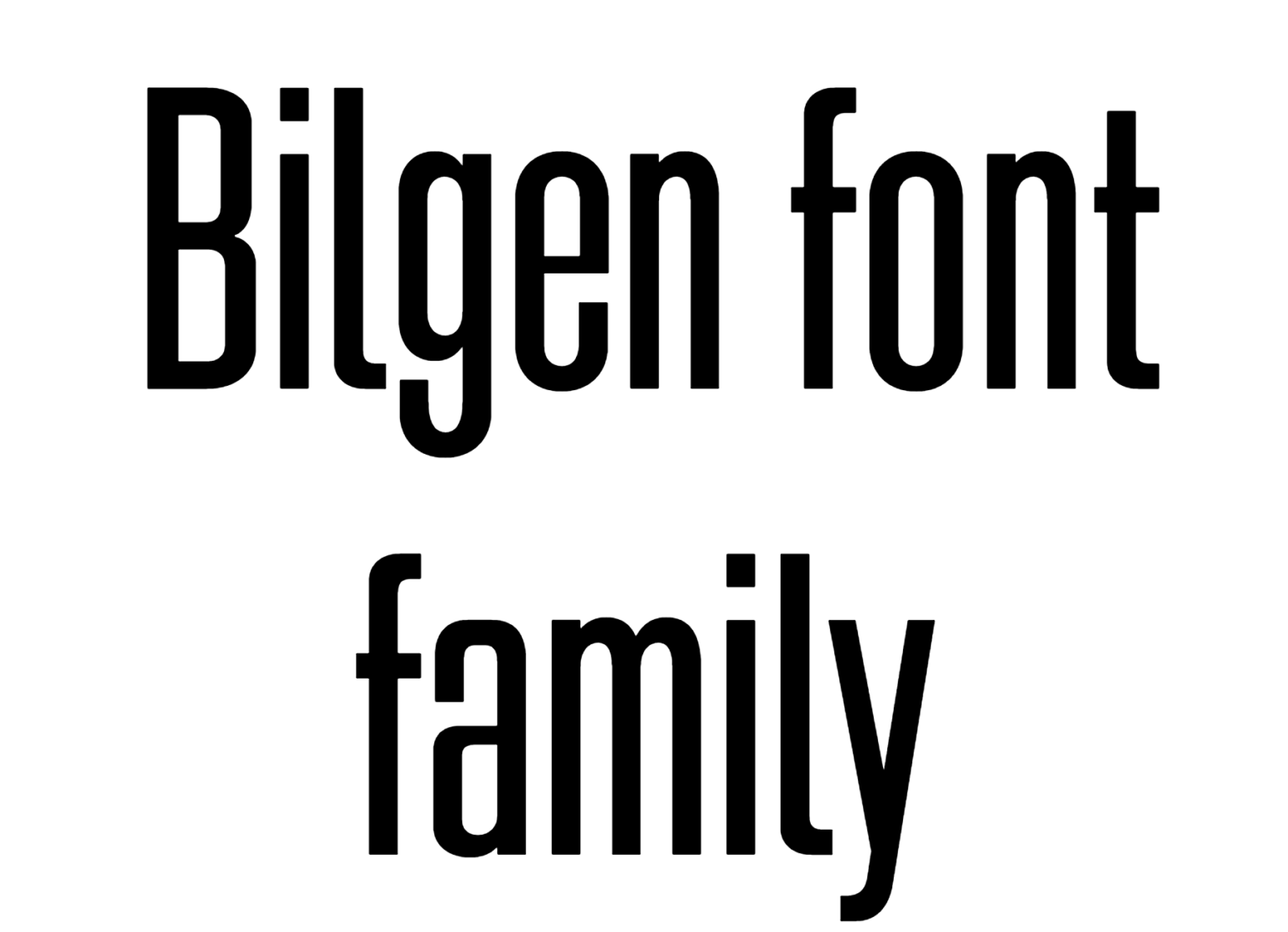 Bilgen font family | dafont style