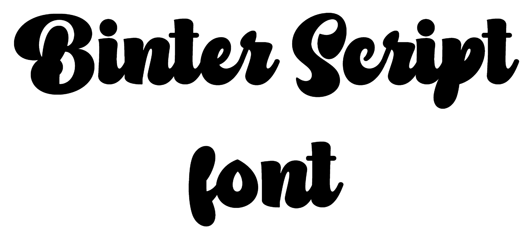 Binter Script font | dafont style