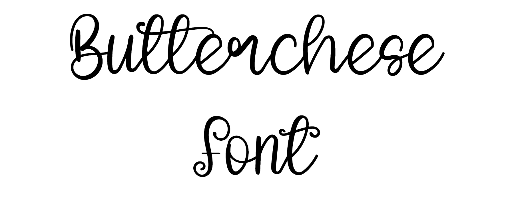 Butterchese Font - DafontStyle