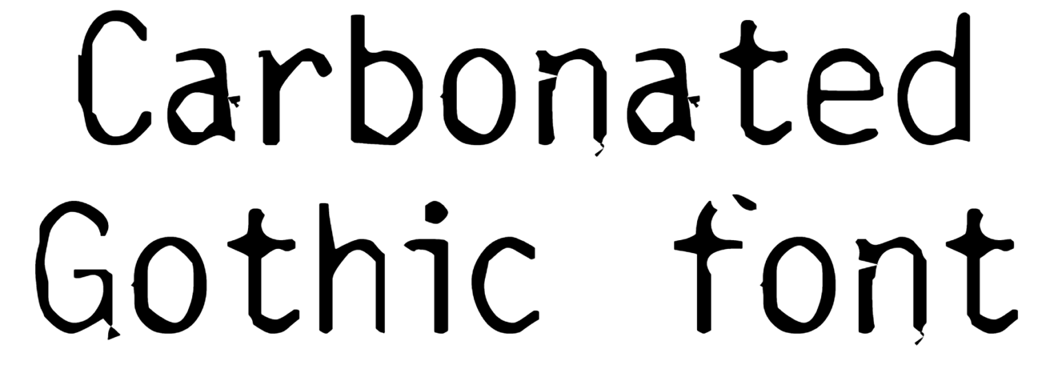 Carbonated Gothic font | dafont style