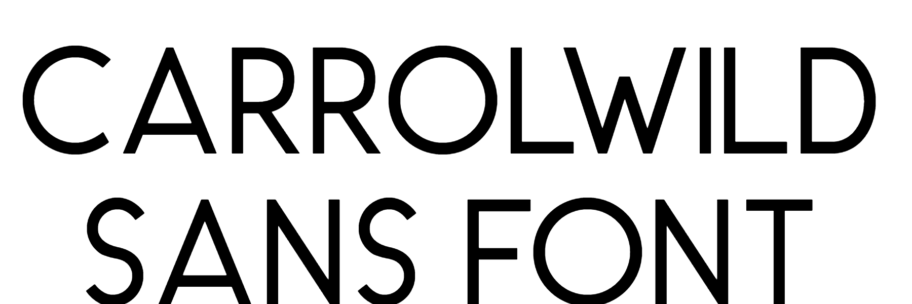 CarrolWild sans font
