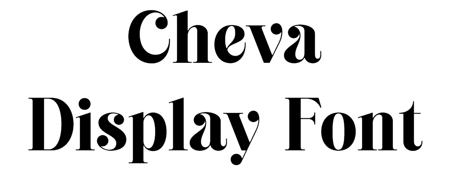 Cheva Display Font - DafontStyle