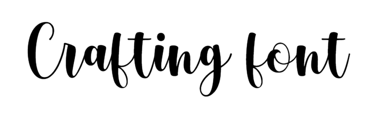 Crafting font | dafont style