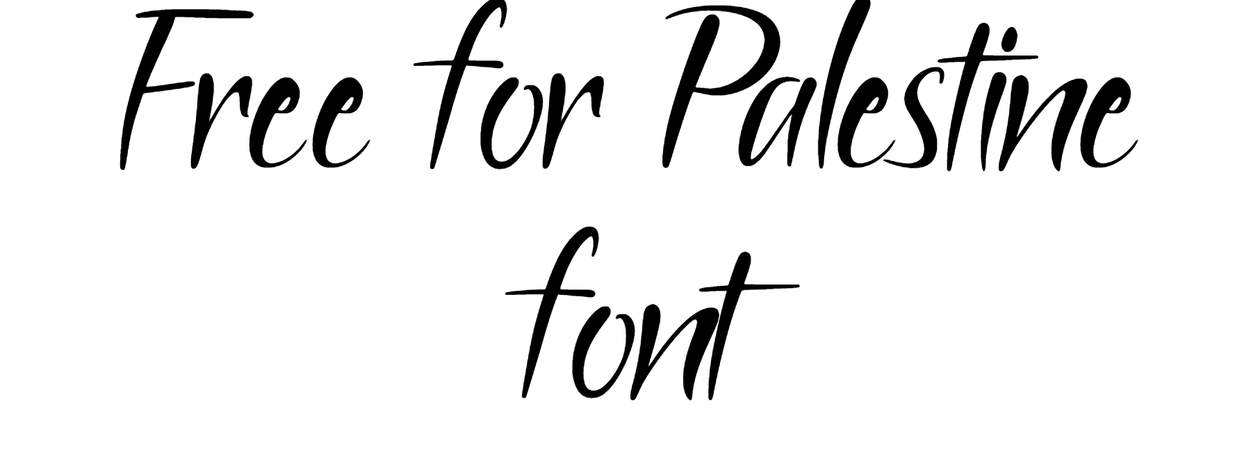 Free for Palestine font | dafont style