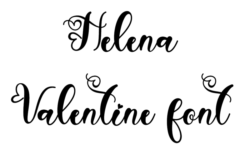 Helena Valentine font | dafont style