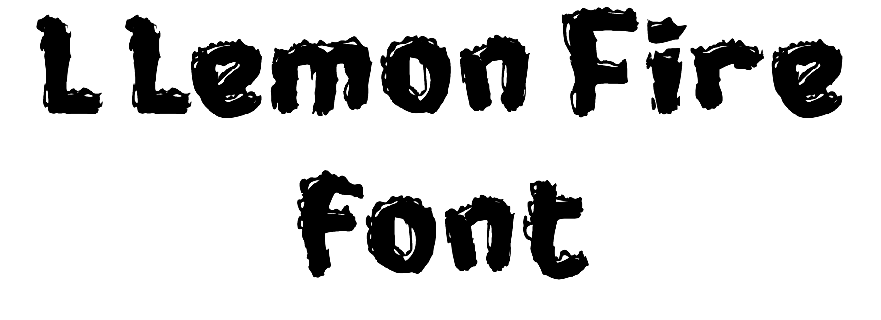 L Lemon Fire font | dafont style