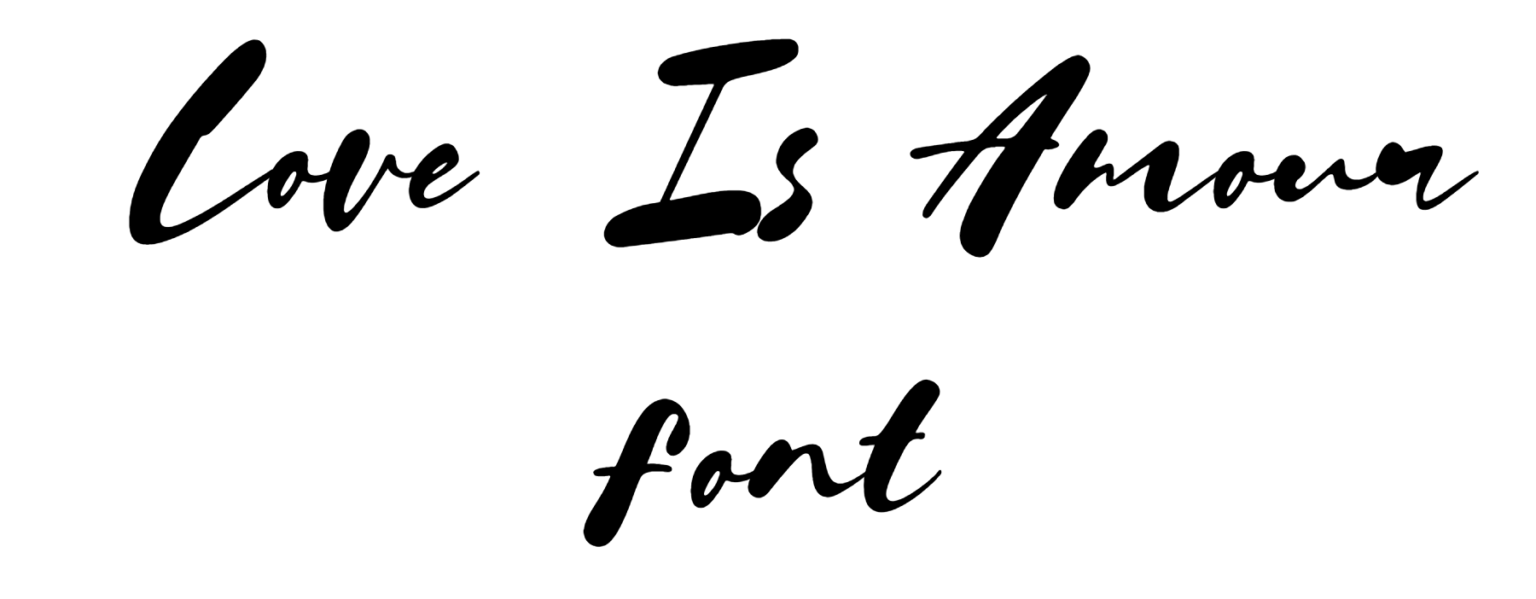 Love Is Amour font | dafont style