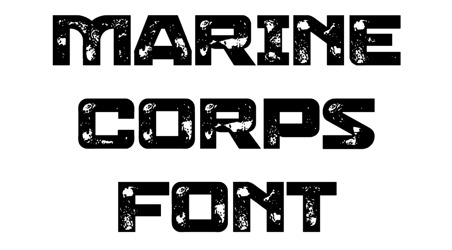 Marine Corps font | dafont style