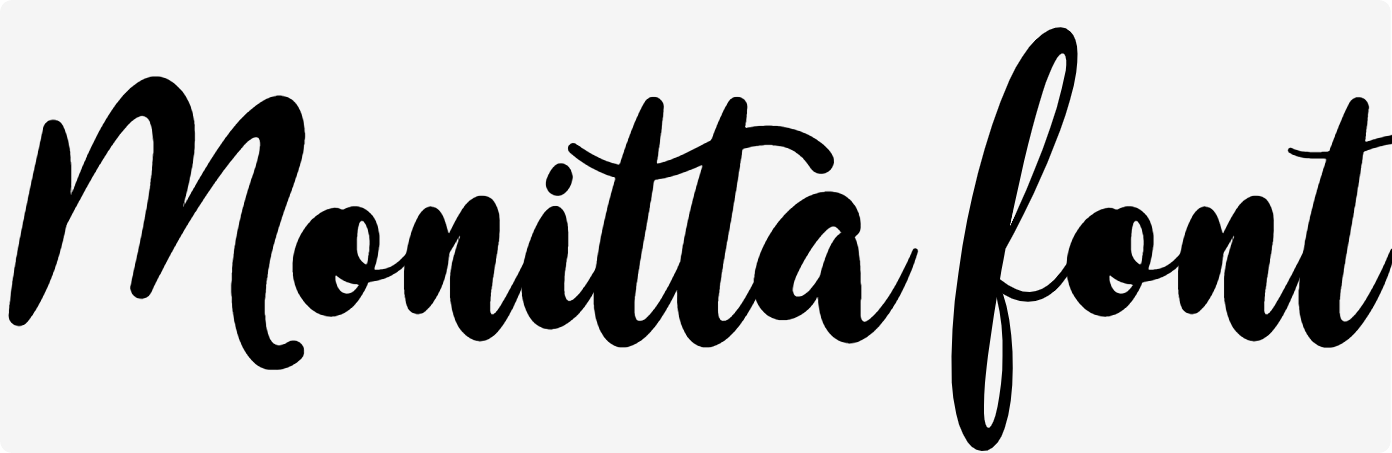 Monitta font | dafont style