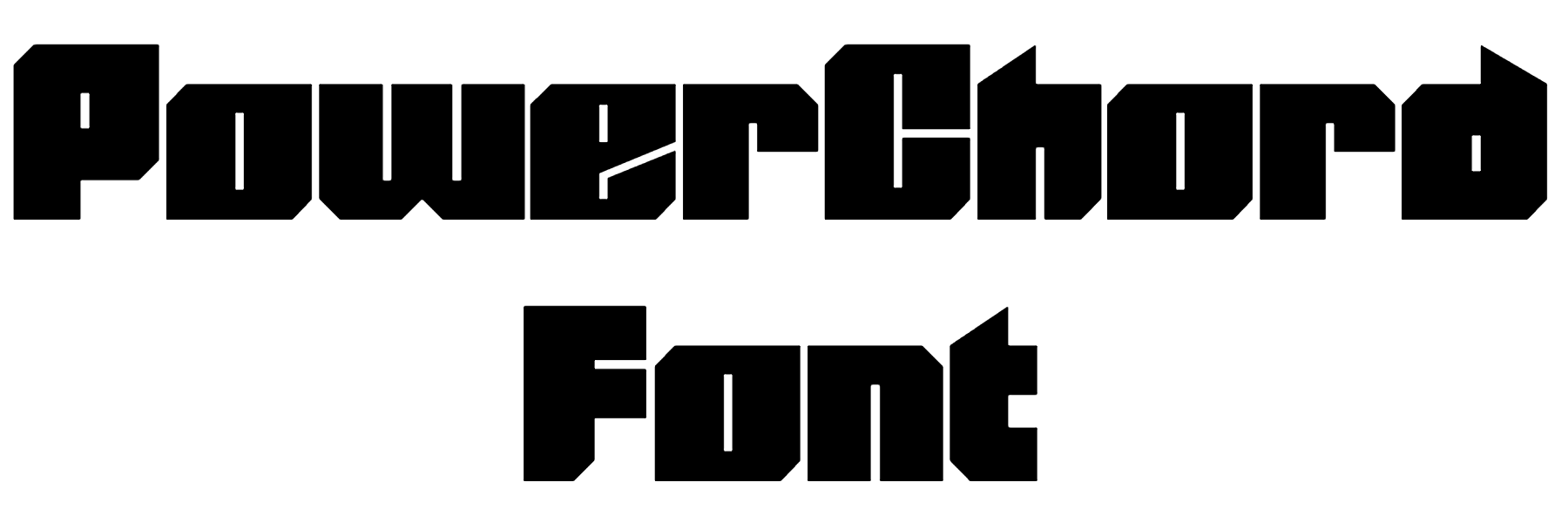 PowerChord Font - DafontStyle