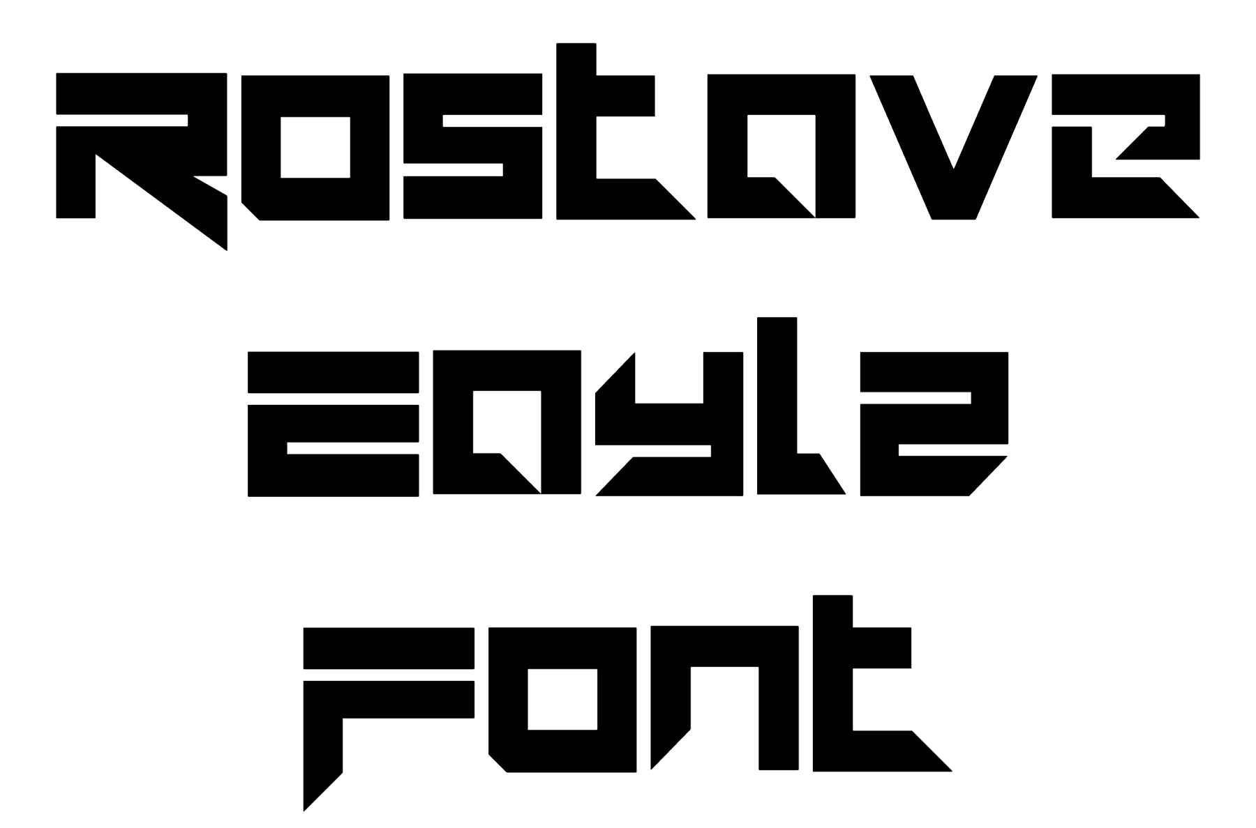 Rostave Eaylz Font - DafontStyle