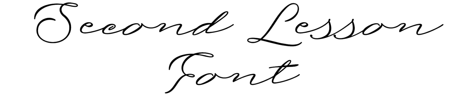 Second Lesson Font - DafontStyle