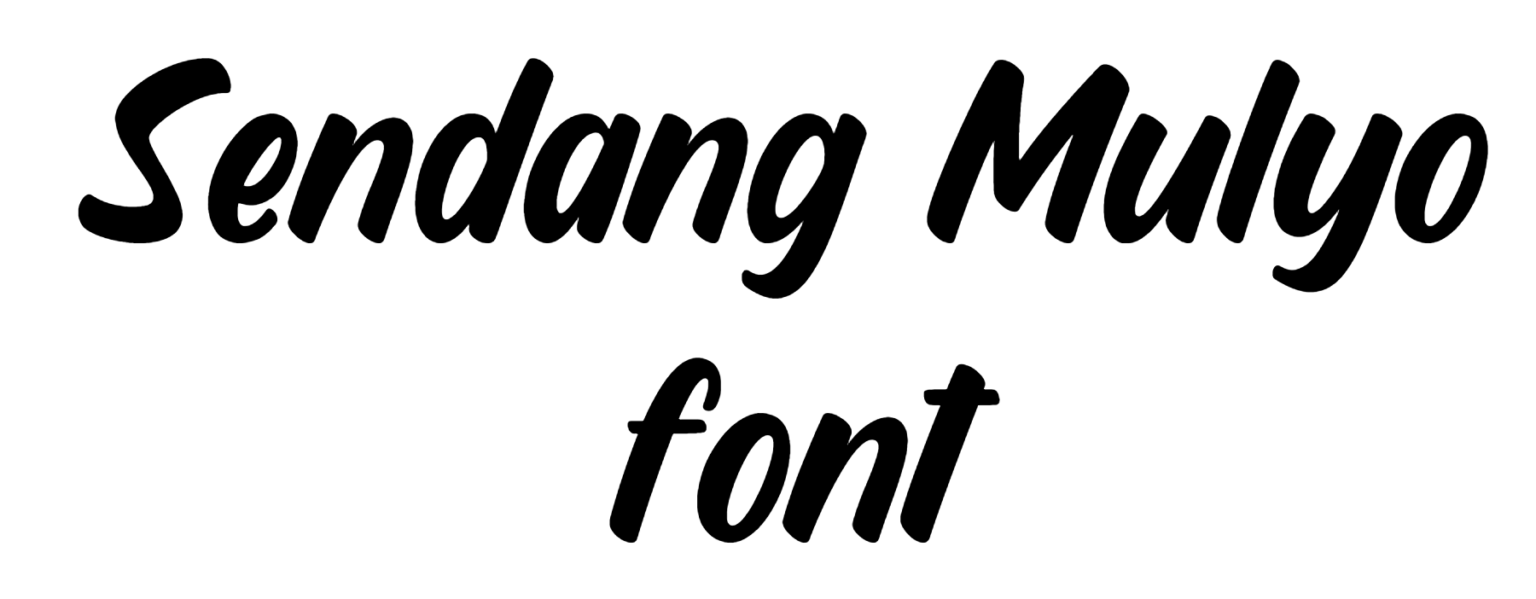 Sendang Mulyo font