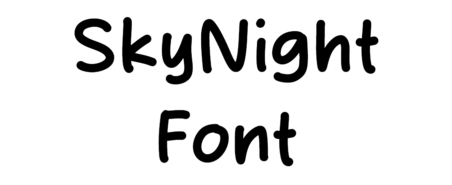 SkyNight Font - DafontStyle