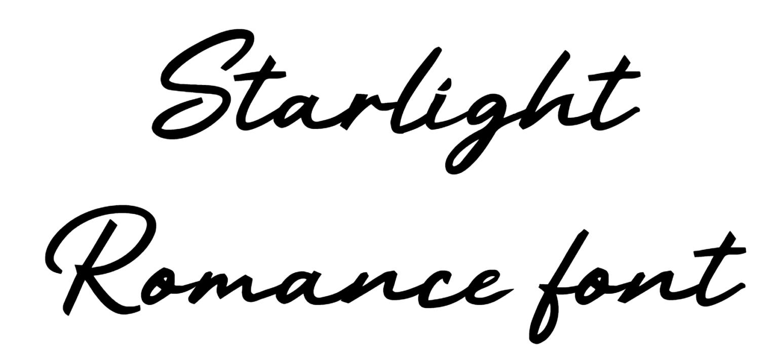 Starlight Romance font | dafont style
