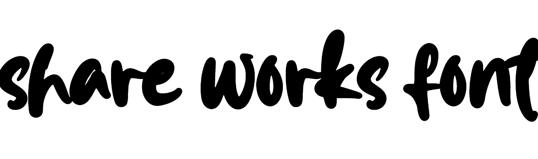 share works font | dafont style